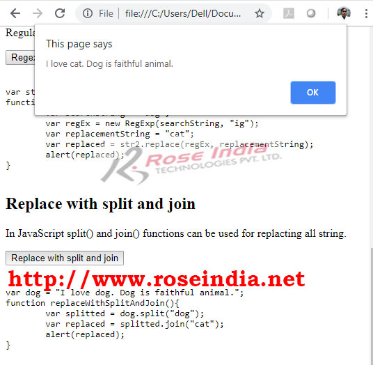 How To Replace All Occurrences Of A String In JavaScript 